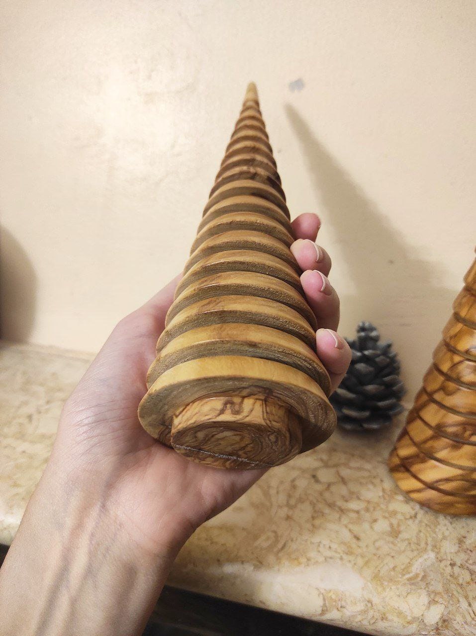 Olive Wood Tree Turned Wooden Trees Craft Tree Scandinavian Tree ...