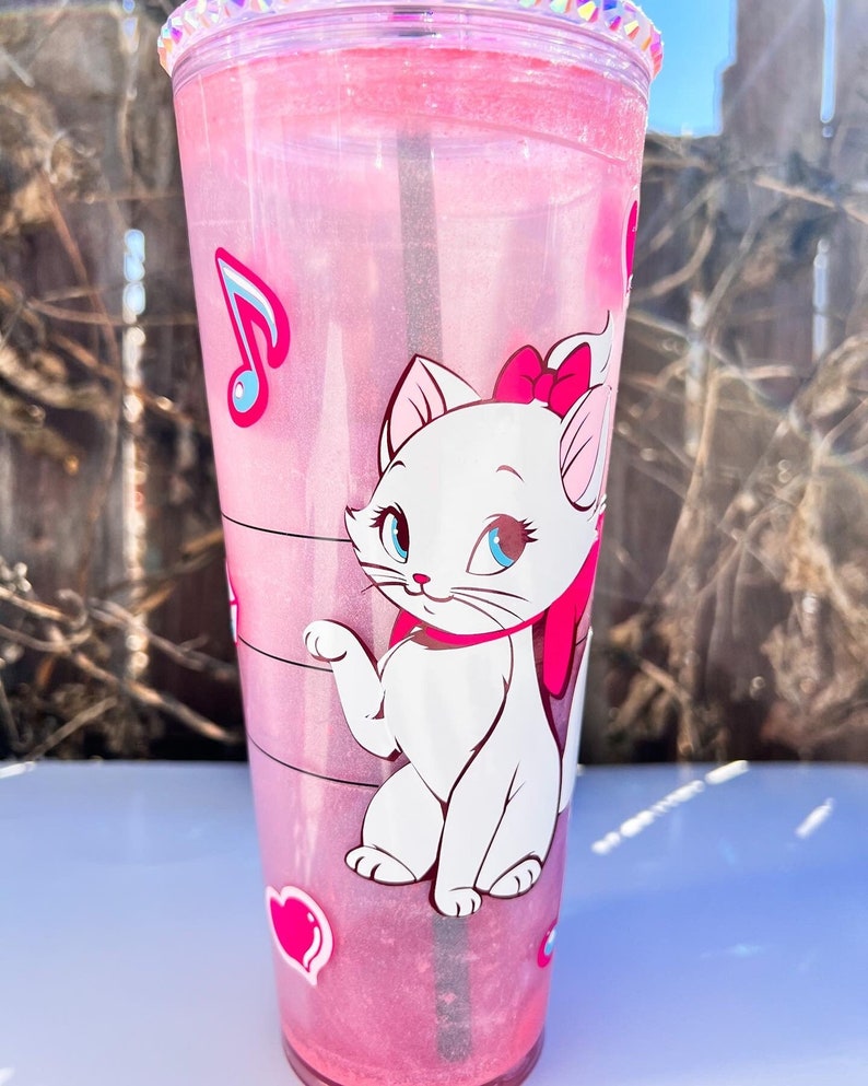 Marie Aristocats Starbucks Cup, Aristocats Marie Acrylic Tumbler, Marie ...