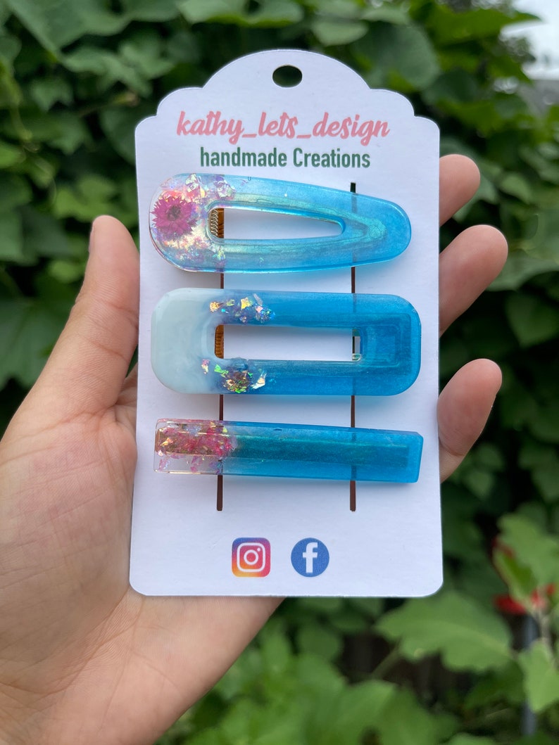 Resin Hair Clip, Hair Clip Accessories, Birthday Gift, Birthday Gift ...
