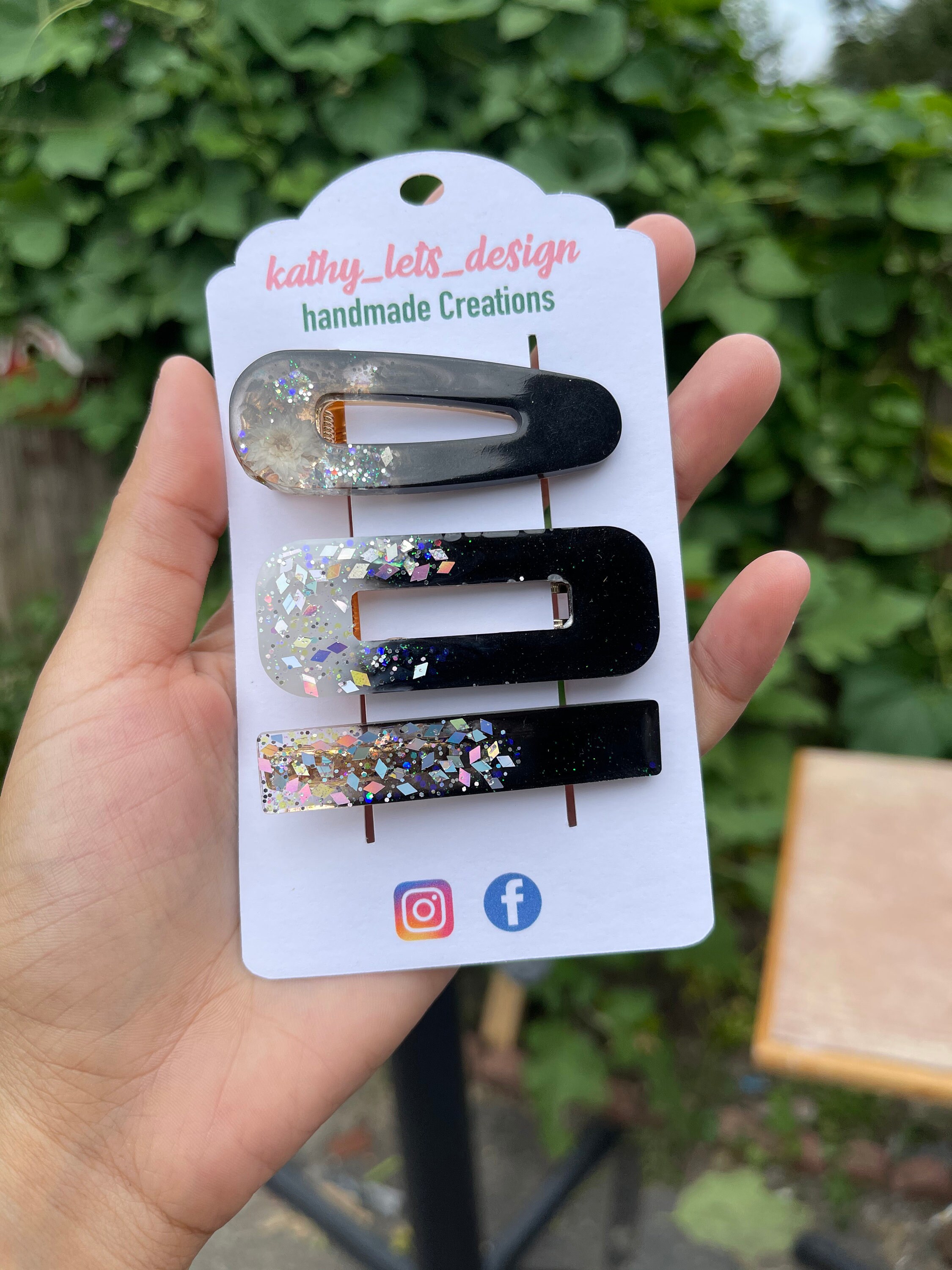Resin Hair Clip, Hair Clip Accessories, Birthday Gift, Birthday Gift ...