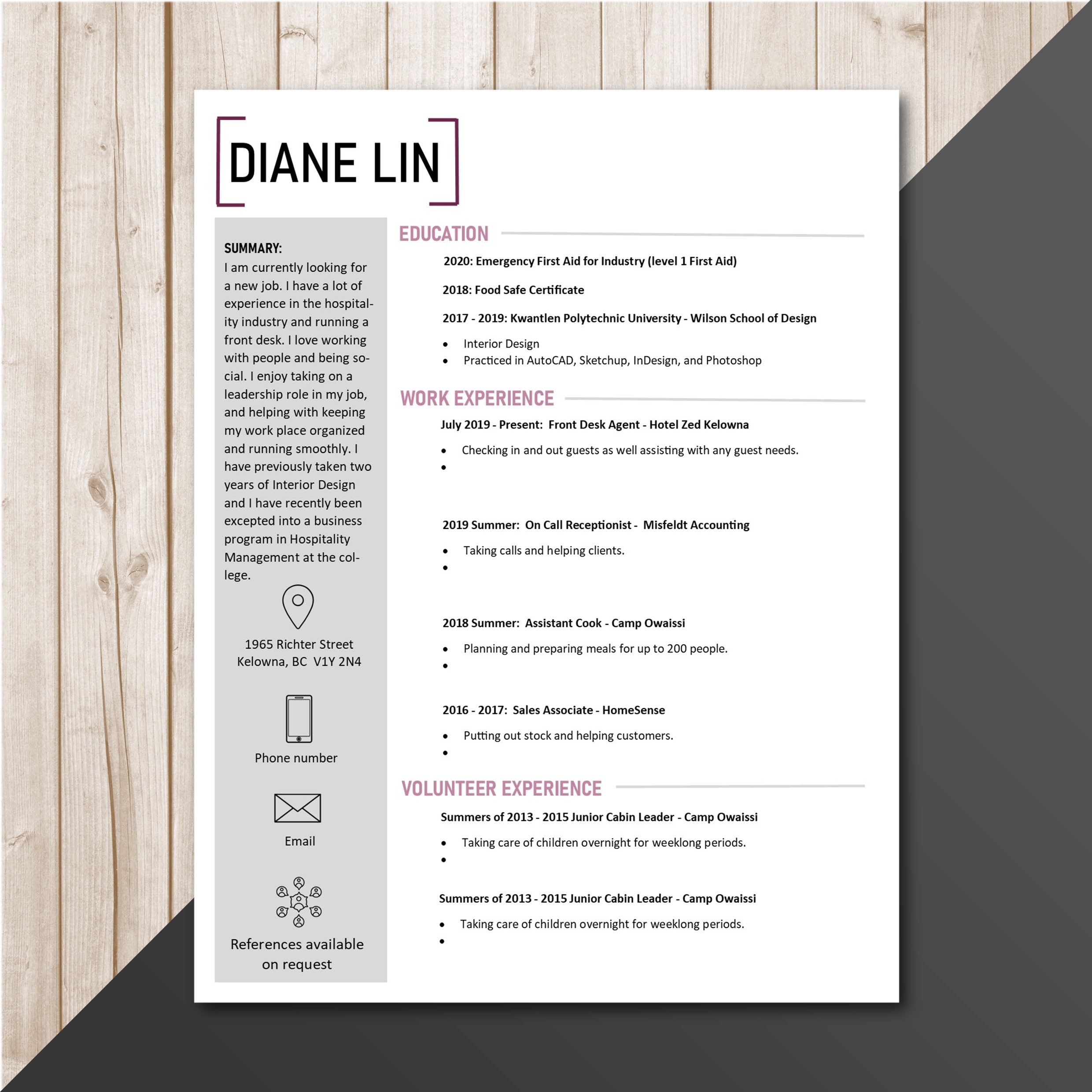 The Beginner's Resume Template - Etsy