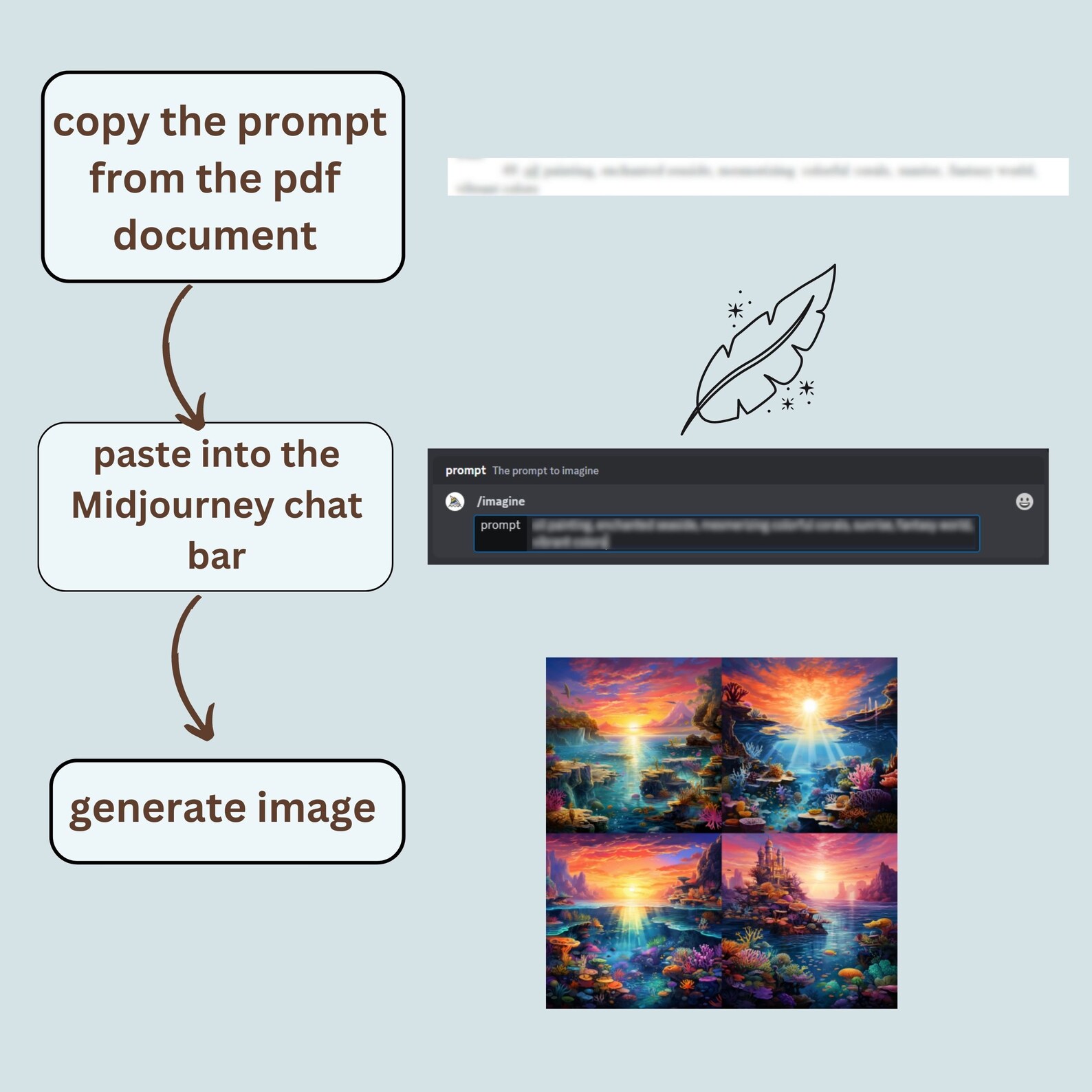 50 Midjourney Prompts, Fantasy Landscape Prompts, AI Art, Midjourney Prompts for Artists ...