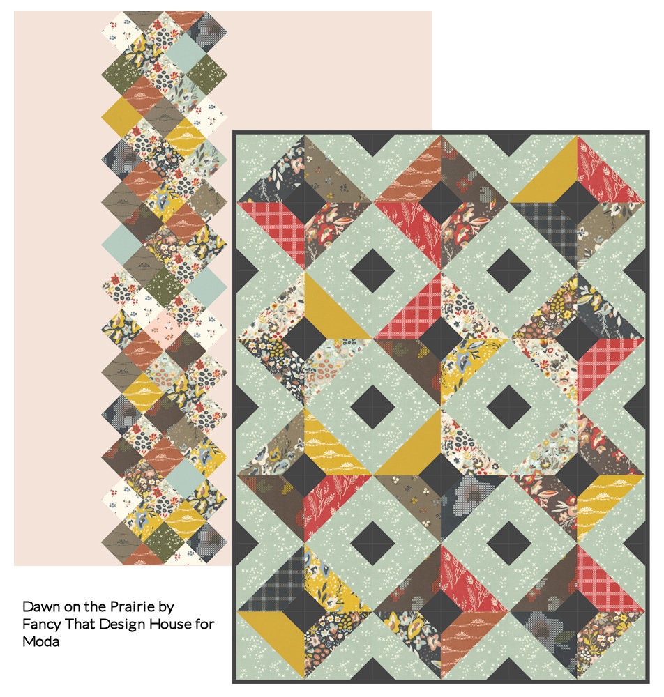 PDF Double-sided Diamond Quilt, an Easy Layer Cake Pattern, by Michelle ...