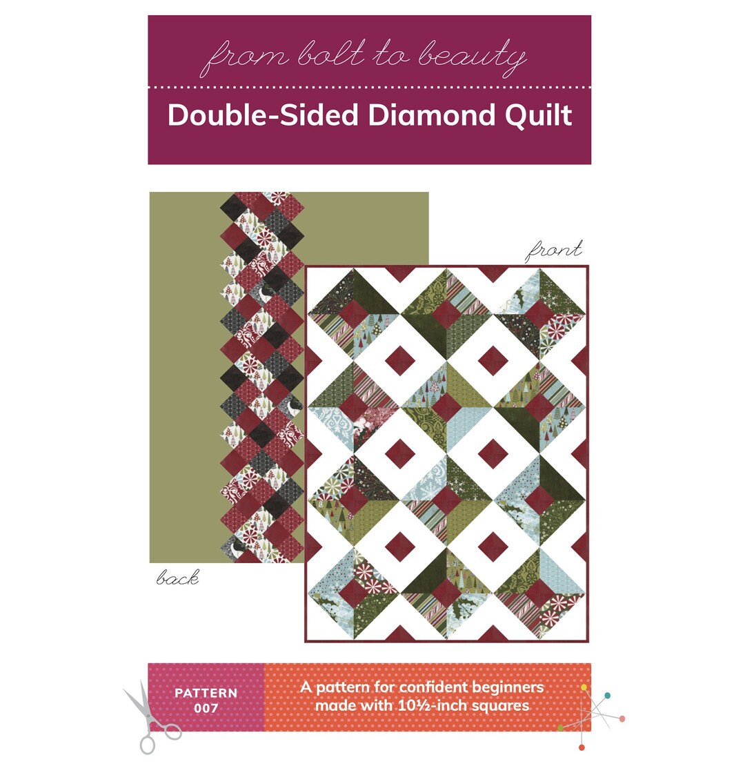 PDF Double-sided Diamond Quilt, an Easy Layer Cake Pattern, by Michelle ...