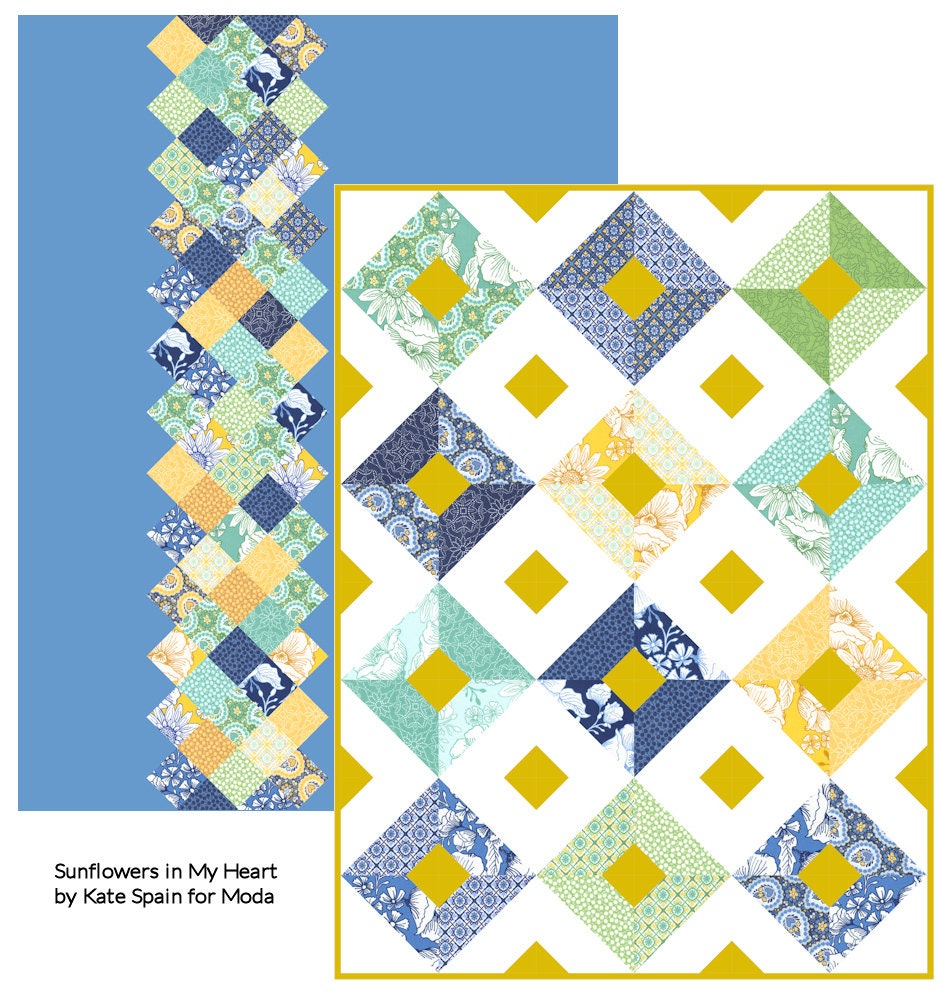 PDF Double-sided Diamond Quilt, an Easy Layer Cake Pattern, by Michelle ...
