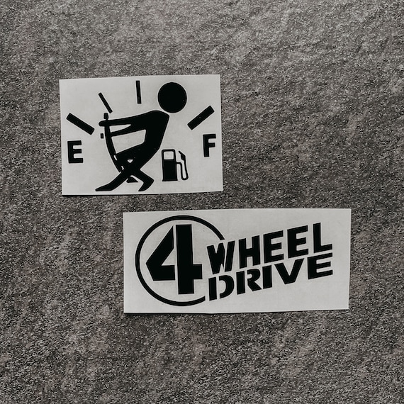 Gas Tank Label Fuel Tank Decal 4 Wheel Drive Label 4 Wheel | Etsy