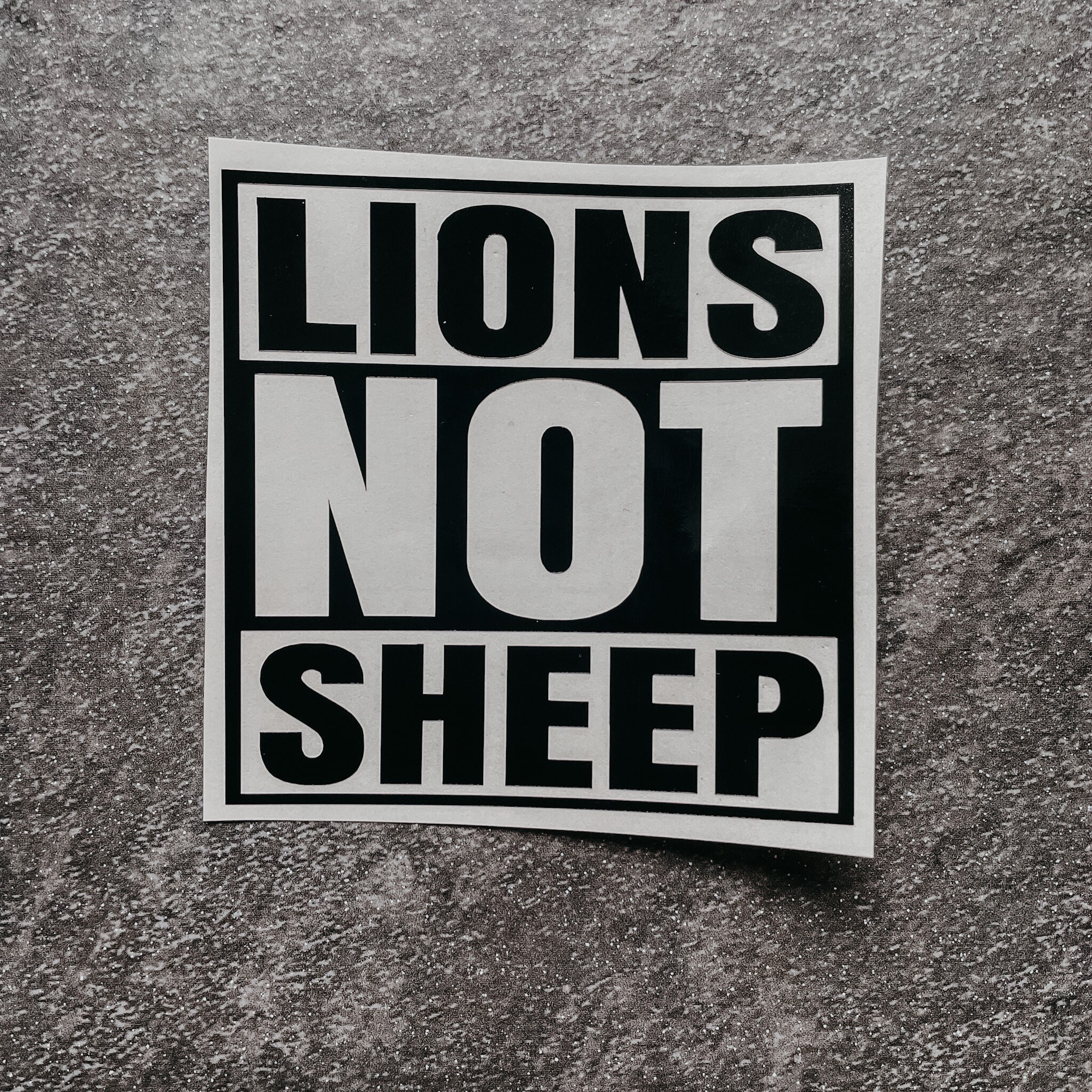Lions Not Sheep Decal, Lions Not Sheep Label, Lions Not Sheep Car Decal ...