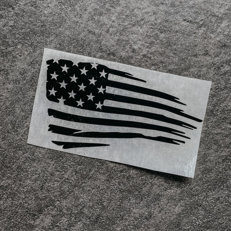 American Flag Decal, Distressed Flag Decal, Patriotic Decals, USA ...