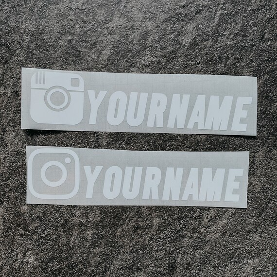 Custom Instagram Username Sticker Custom Instagram Decal - Etsy