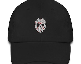 Jason Voorhees Hat Slay Hat Slay Dad Cap Friday the 13th Jason Mask ...