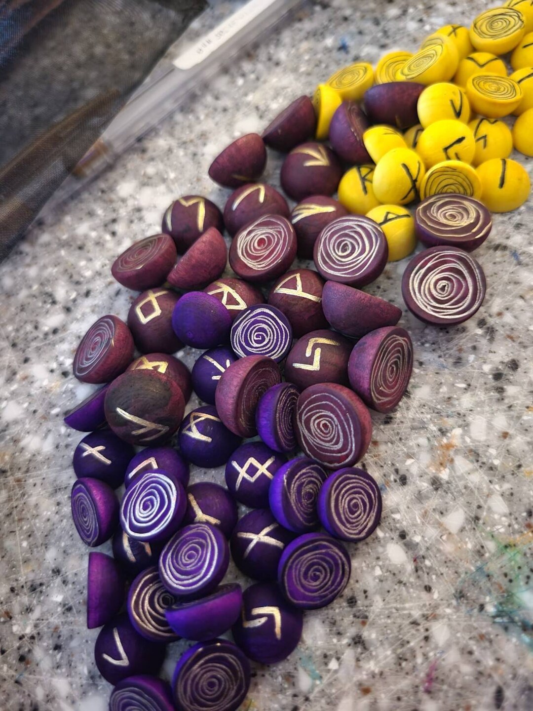 Mini Elder Futhark Rune Set Divination Set Norse Wood Runes Handcrafted ...