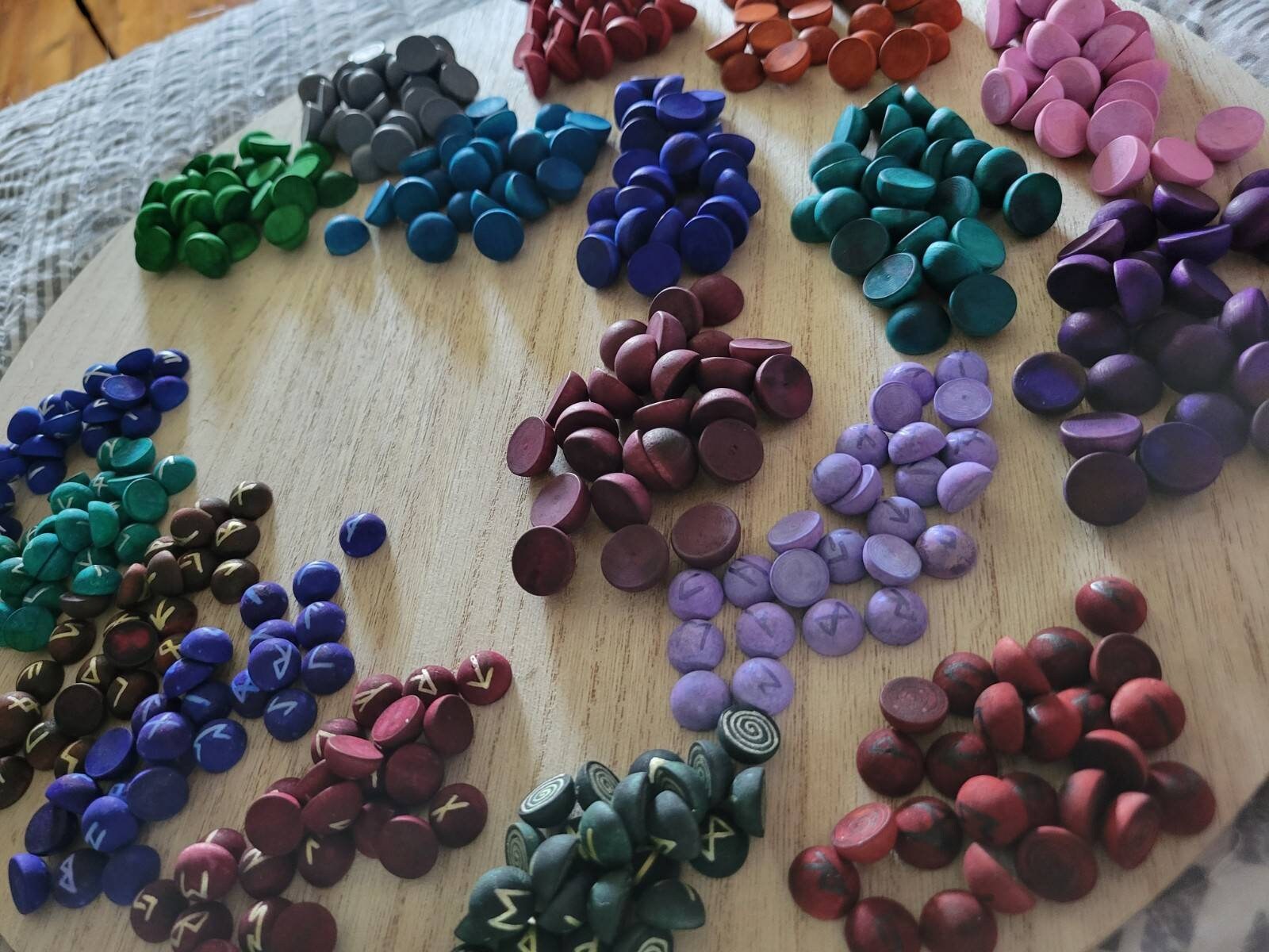 Mini Elder Futhark Rune Set Divination Set Norse Wood Runes Handcrafted ...