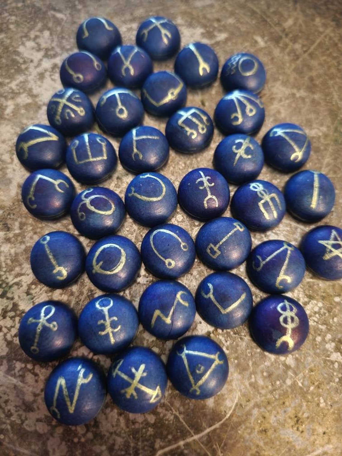 Mini Janarric Rune Set Sea Witch Runes Italian Sea Runes - Etsy