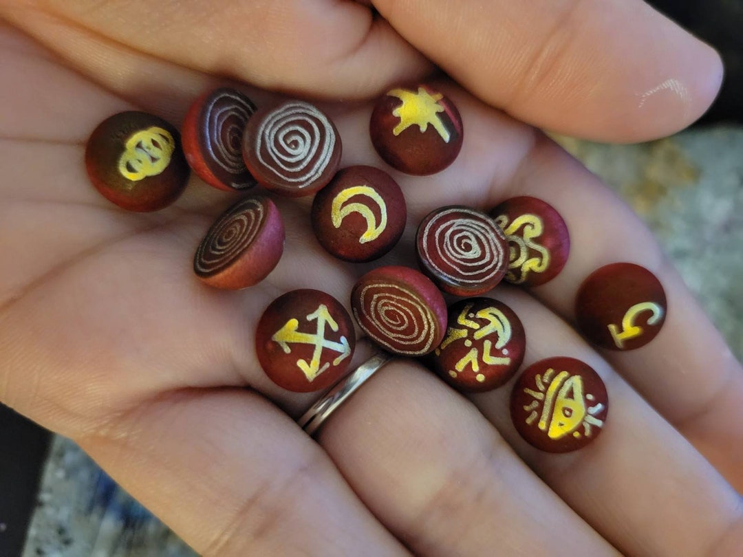 Mini Witches Runes Set Divination Set Wood Runes Handcrafted Runes - Etsy