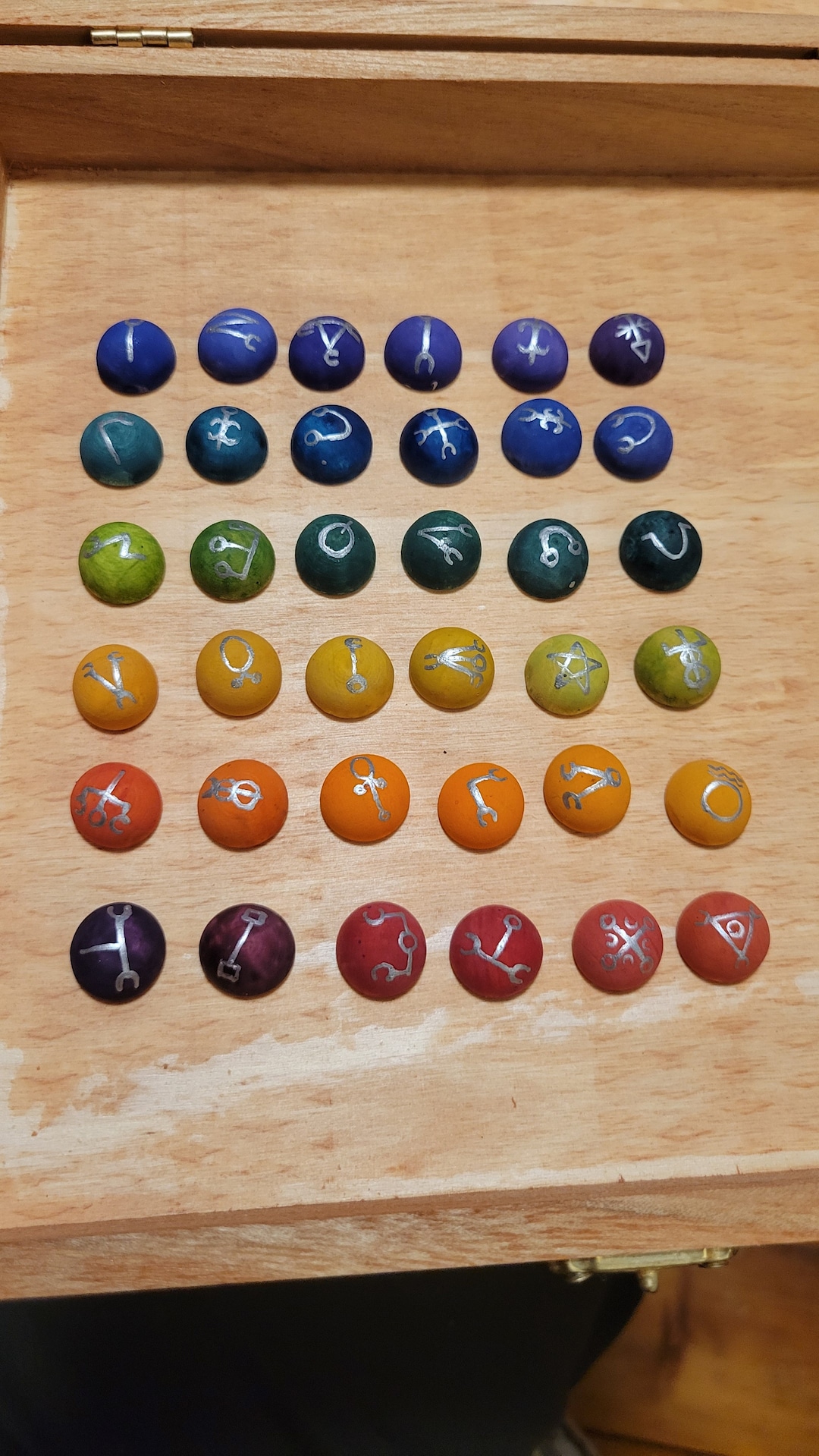 Mini Janarric Rune Set Sea Witch Runes Italian Sea Runes Divination Set ...