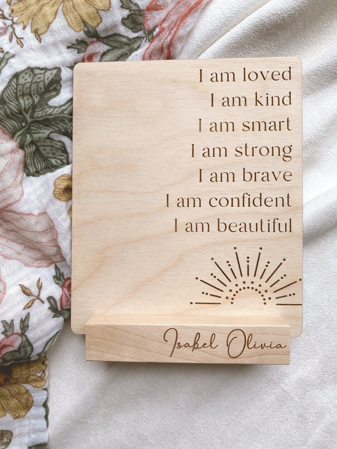 Personalized Kids Affirmation Sign Custom Affirmation Sign Custom Kids ...