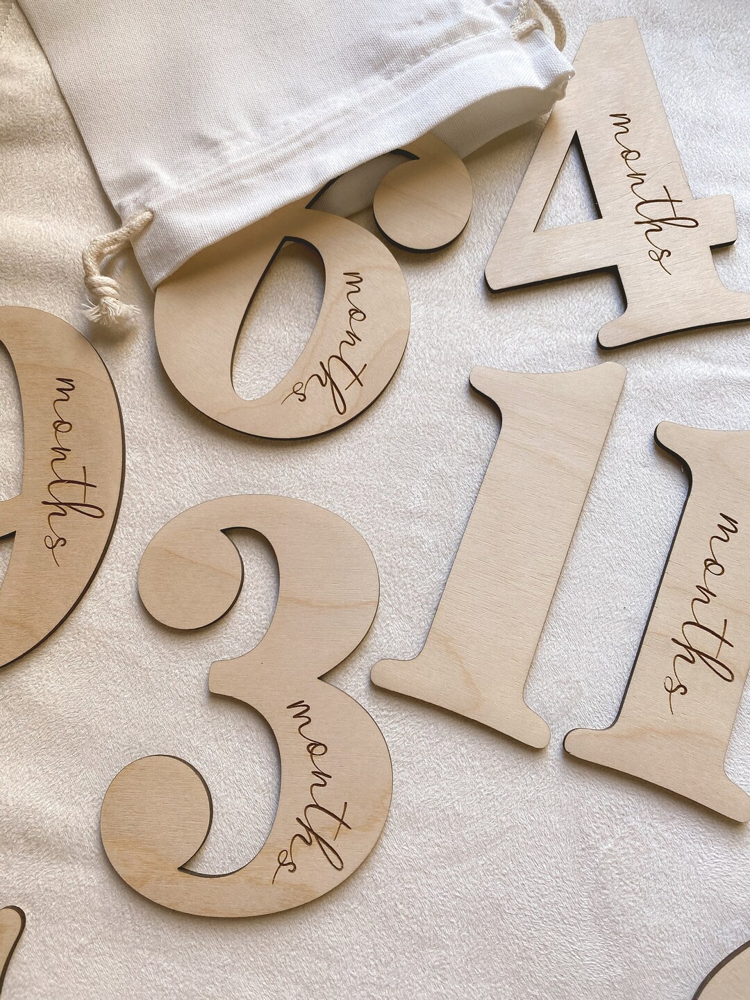 12 Month Milestones Cutouts First 12 Months First Year - Etsy