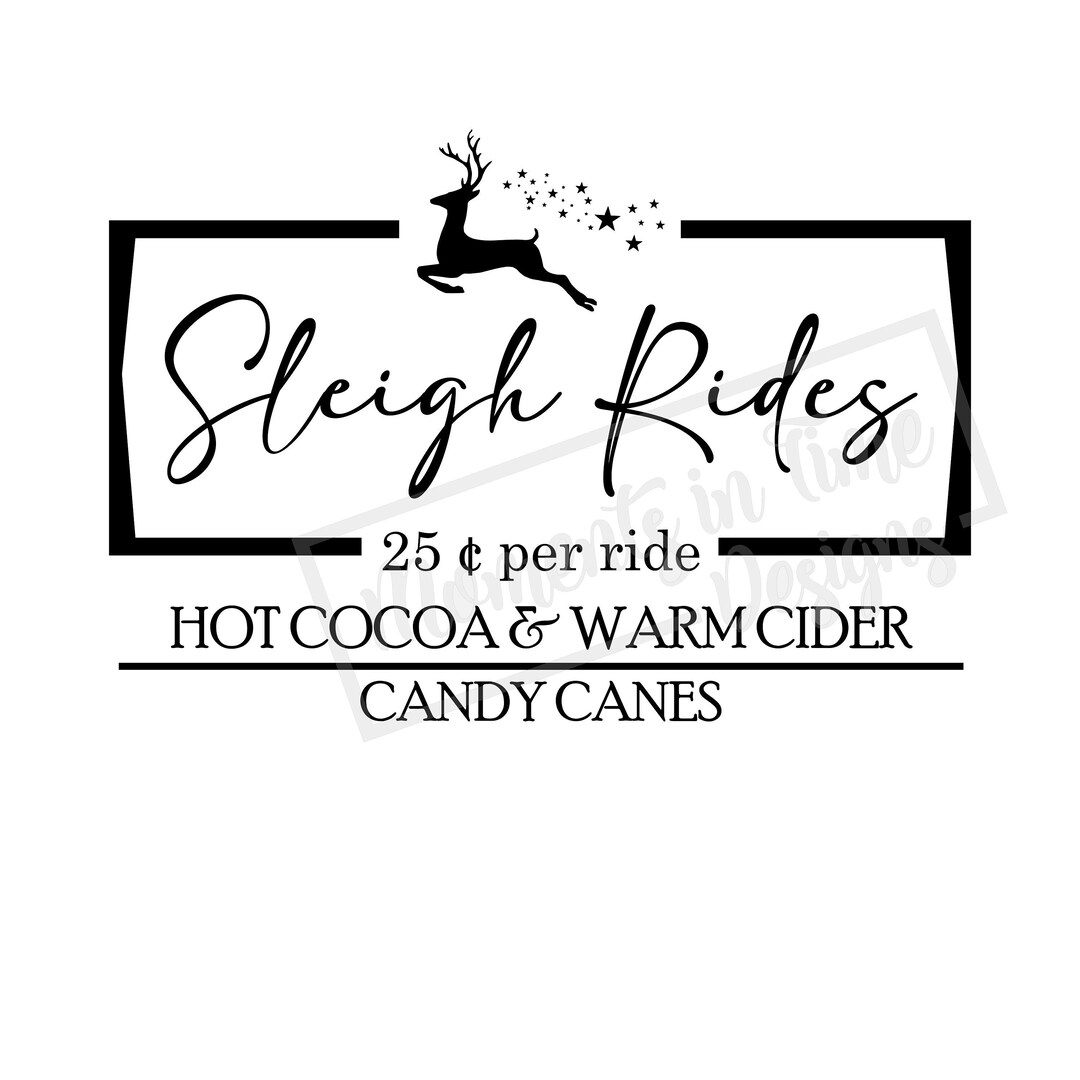 Sleigh Rides SVG PNG JPEG Sublimation - Etsy
