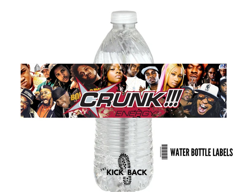 Digital Download Custom Water Bottle Labels Y2k Party water - Etsy