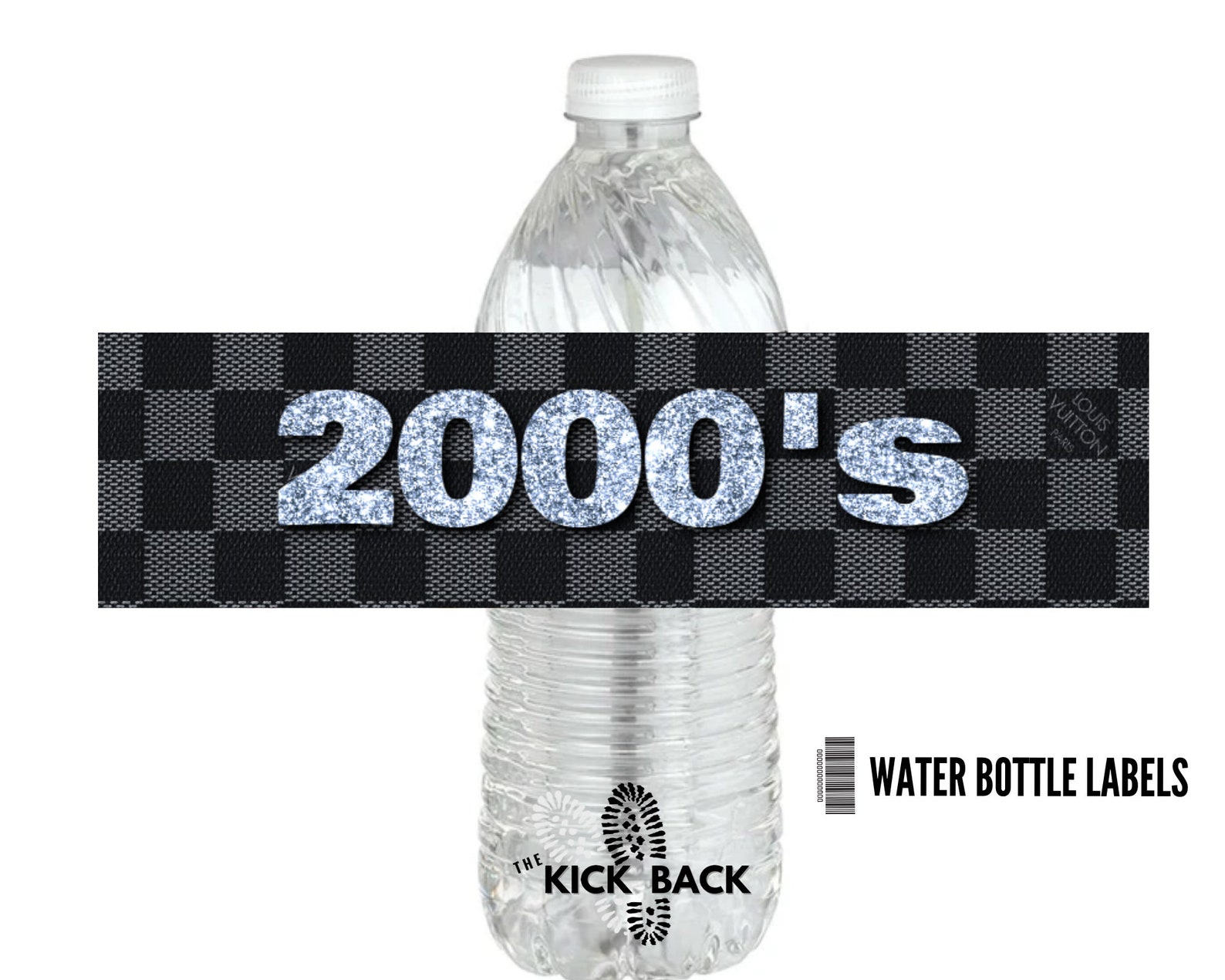 Digital Download Custom Water Bottle Labels Y2k Party water - Etsy