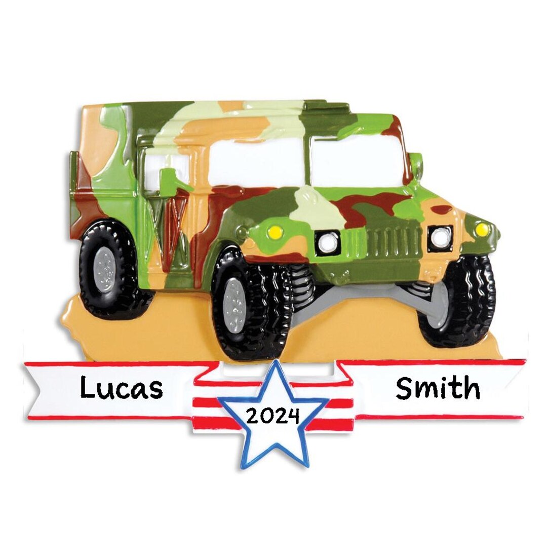 Personalized Humvee Military Hummer 2025 - Army Ornament With Humvee ...