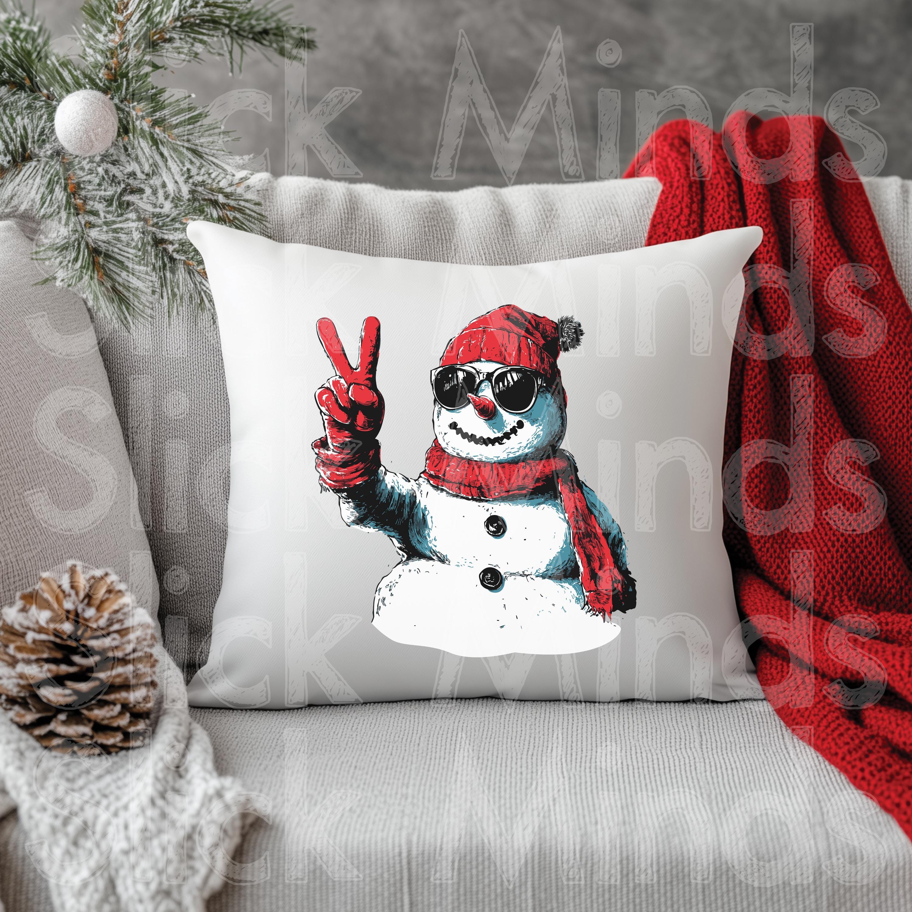 Snowman Peace Sign PNG: Christmas Sublimation Design (digital Download ...