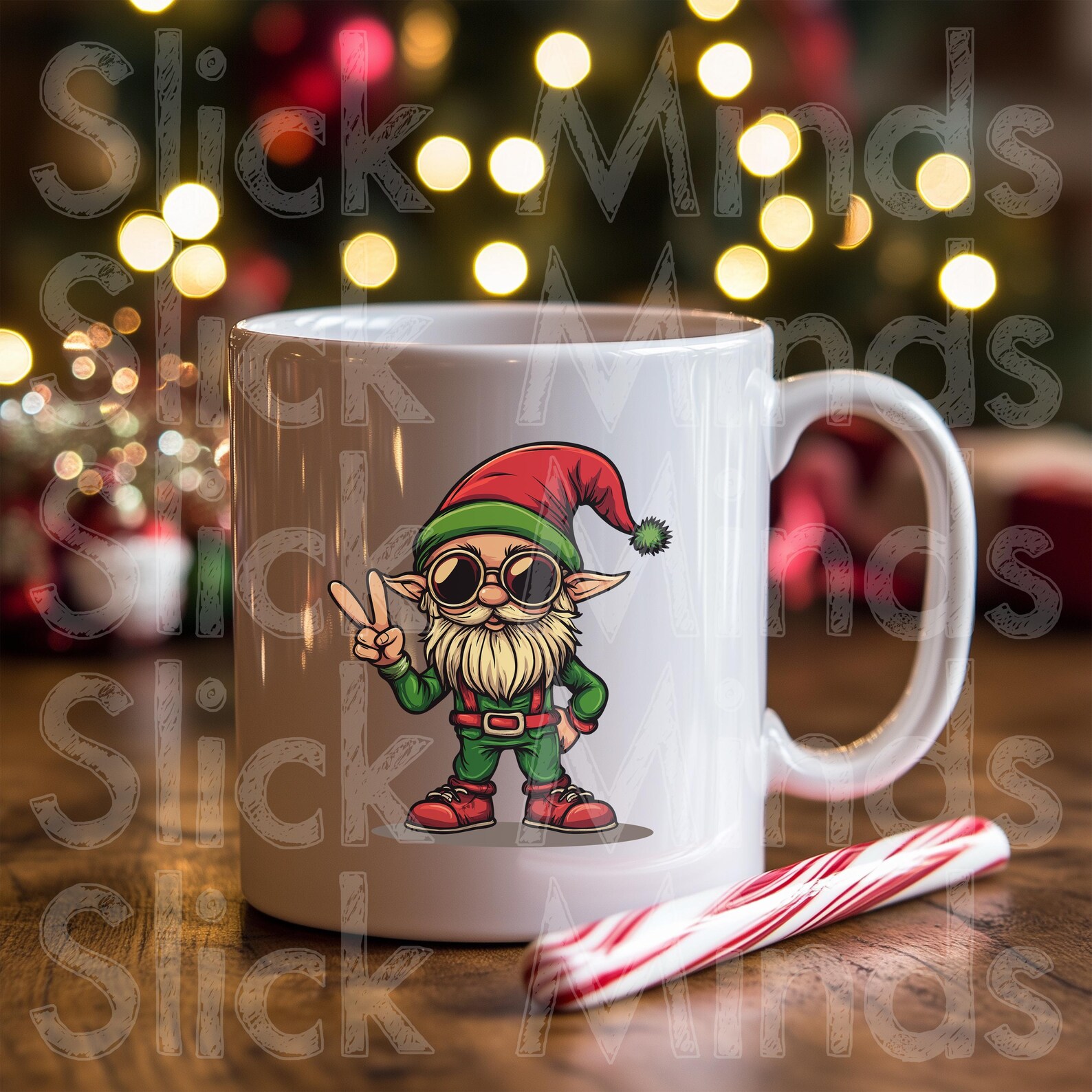 Elf Peace Sign PNG: Christmas Sublimation Design (digital Download) - Etsy