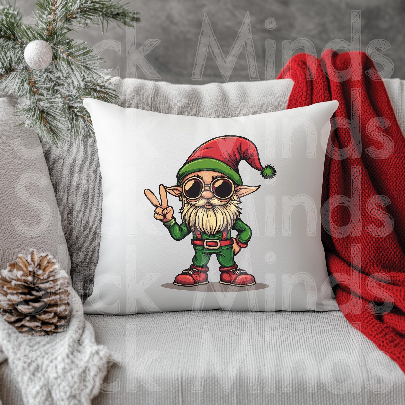 Elf Peace Sign PNG: Christmas Sublimation Design (digital Download) - Etsy
