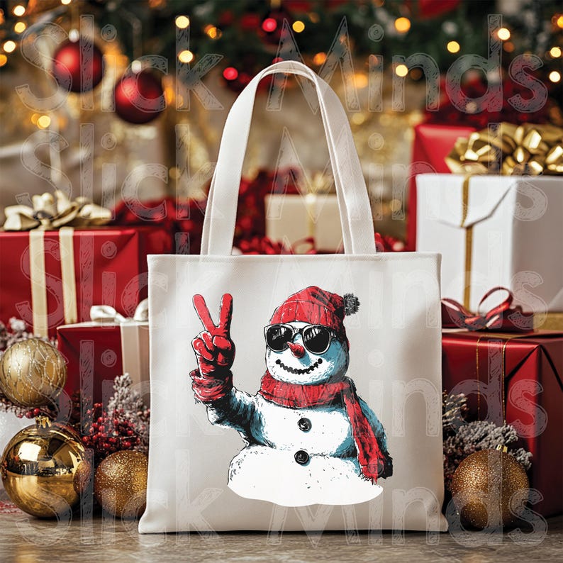 Snowman Peace Sign PNG: Christmas Sublimation Design (digital Download ...