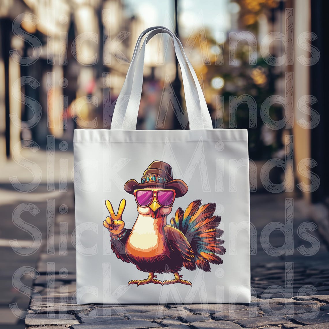 Thanksgiving Turkey Peace Sign PNG: Festive Holiday Sublimation Design ...