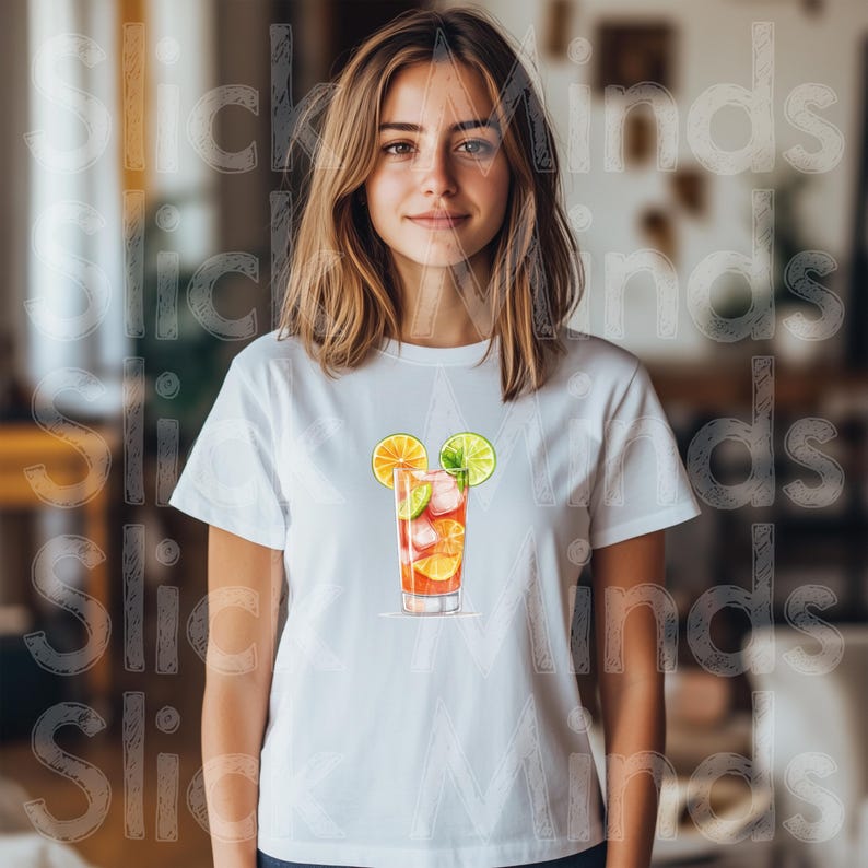 Cocktail Glass Design - Tropical Drink Sublimation PNG, Summer Party ...