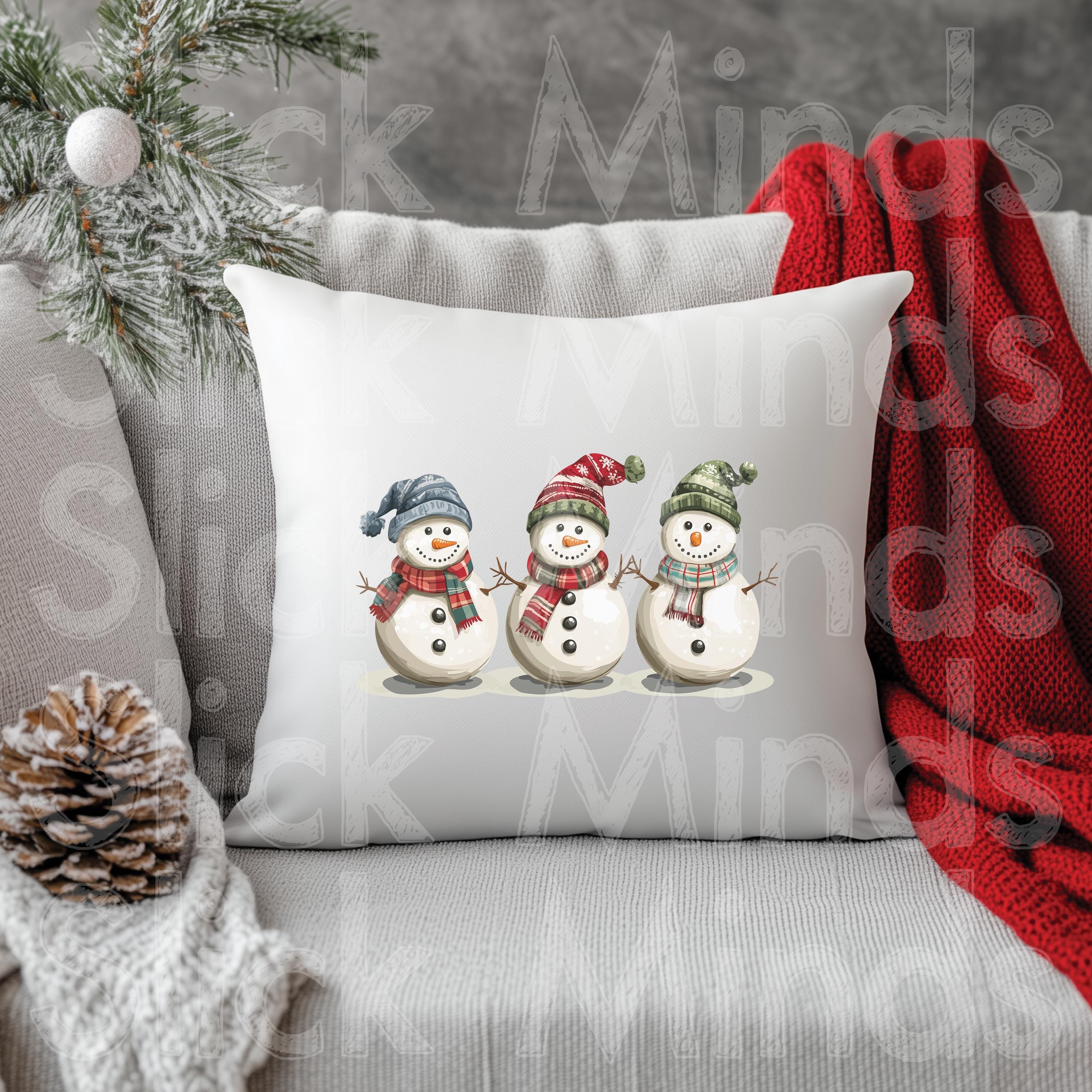 Three Snowmen PNG: Winter Holiday Sublimation Design (digital Download ...