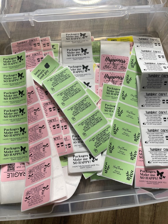 Happy Mail Stickers/ Assorted Labels/ Shipping Labels 100 | Etsy