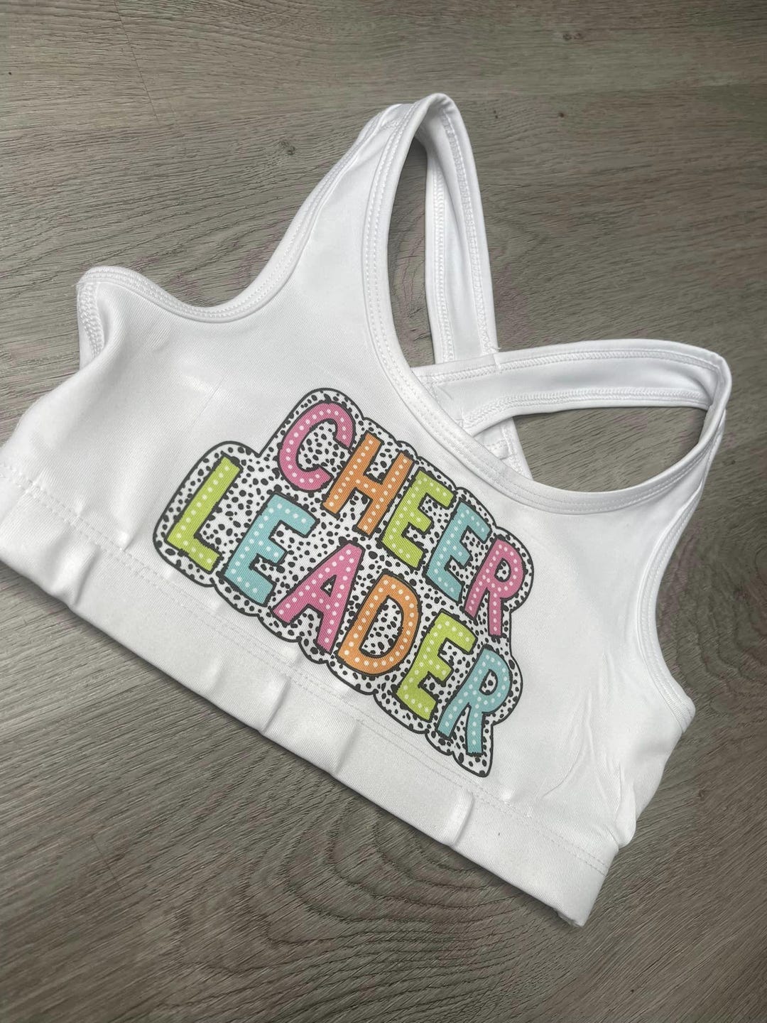 Cheerleader Sports Bra, Custom Sports Bra, Youth Sports Bra - Etsy