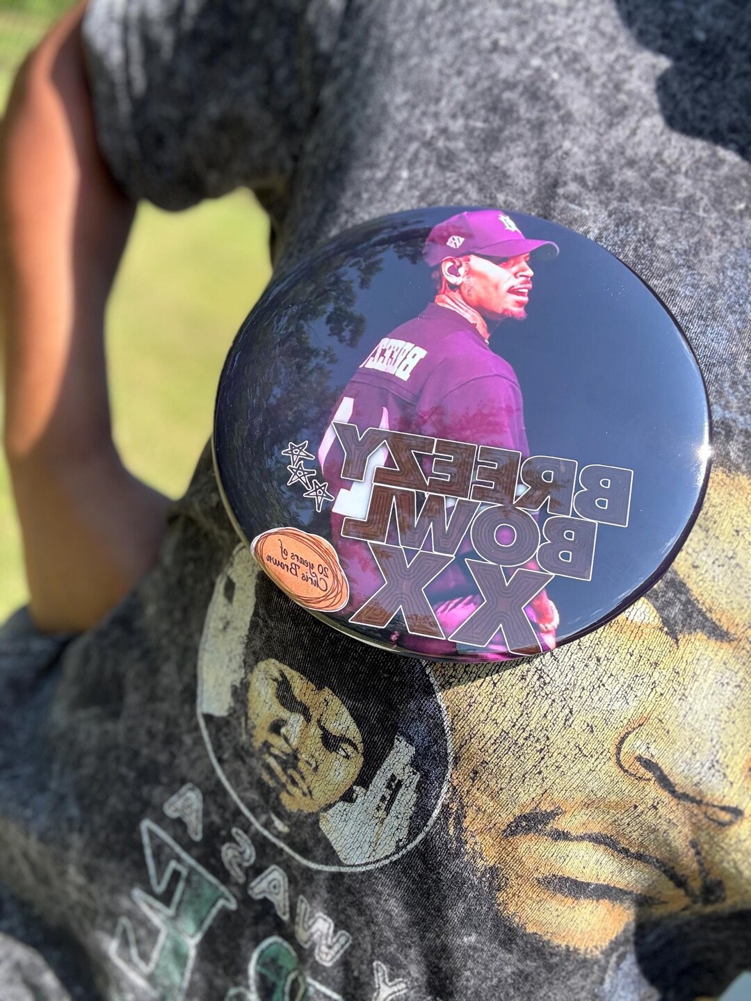BIG Chris Brown Breezy Tour Xx Buttons 6 Inch Pinback Button, Fan Pins ...