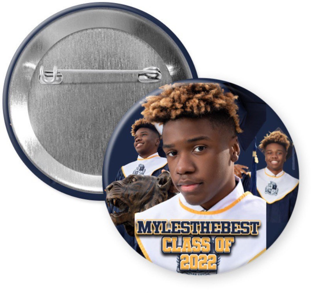 GRADUATION BUTTON 2024 | MEMORIAL Button| Memory Button- Custom ...