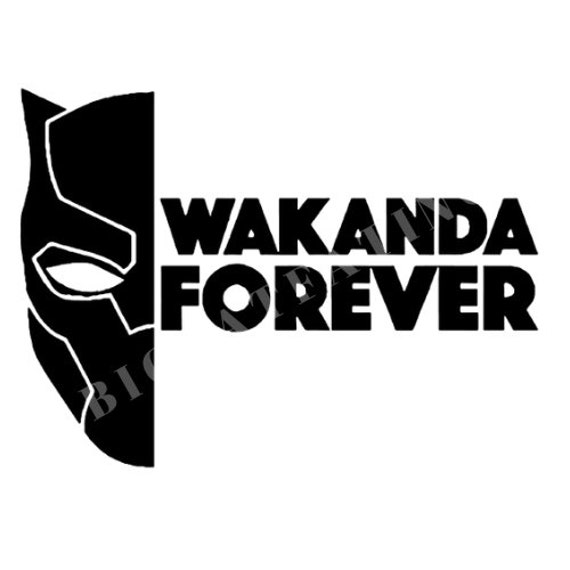 WAKANDA FOREVER Cut SVG Black Panther Png File Instant - Etsy Hong Kong