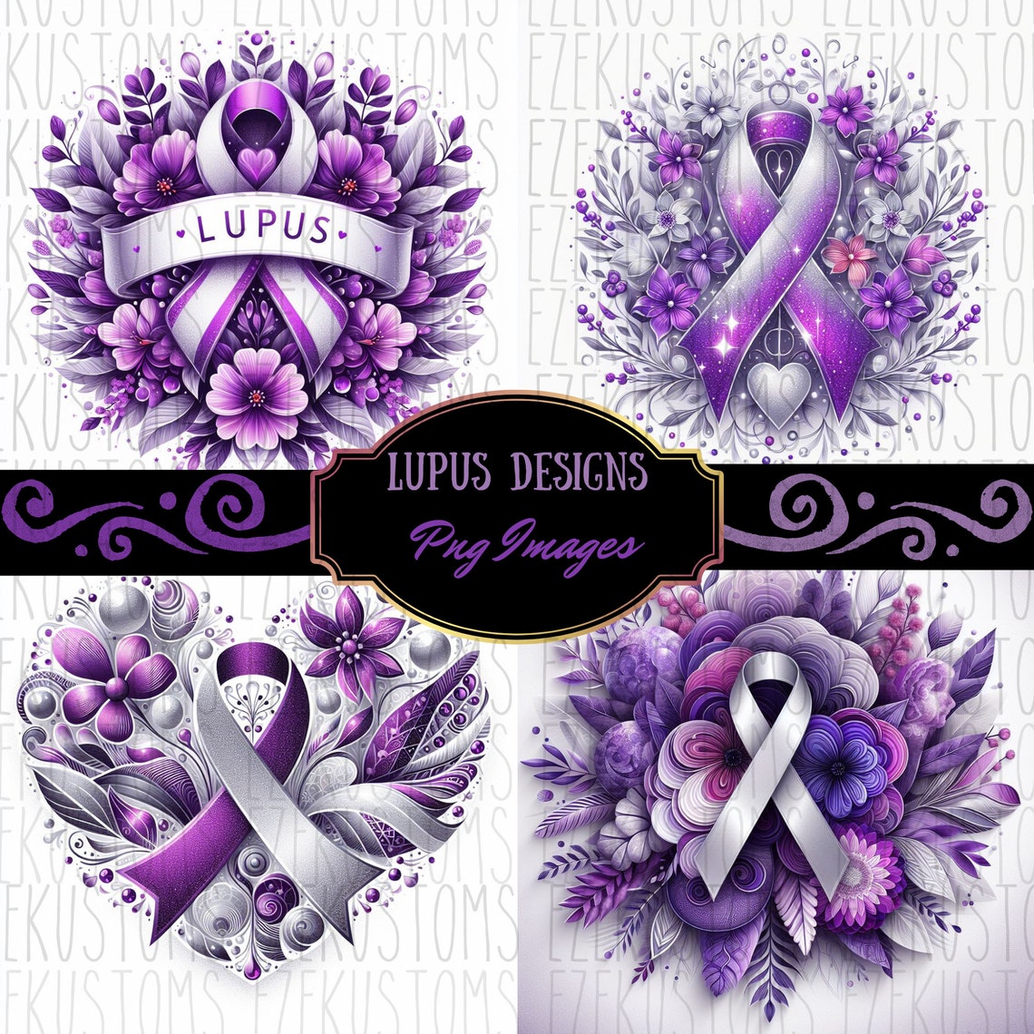LUPUS PNG Images, Instant Download, Lupus Awareness Ribbon, PNG Only ...