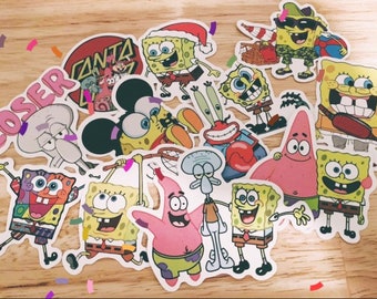 Vinyl Spongebob Stickers | Etsy