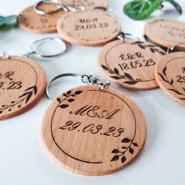 Wooden Key Chain - Etsy