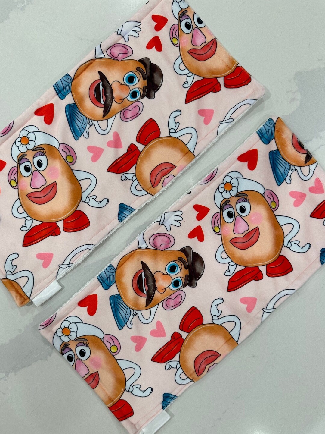 Mr & Mrs Potato Head Disney Minky Burp Cloth Set. Each 17x8 - Etsy