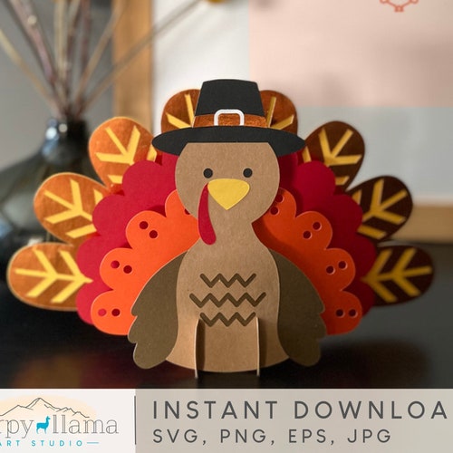 3D Turkey Centerpiece Thanksgiving Turkey Centerpiece Table - Etsy