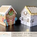 3D Gingerbread House ,merry Christmas Decor, Winter Wonderland House ...
