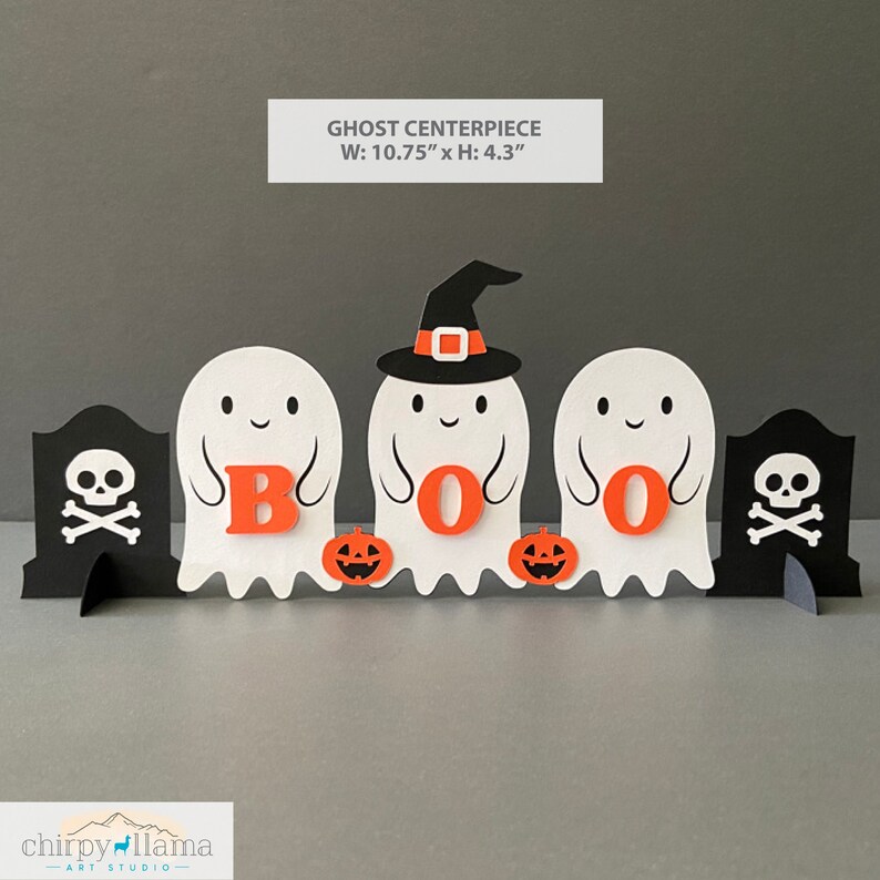 3D Halloween Ghost Centerpiece Cute Halloween Decoration - Etsy