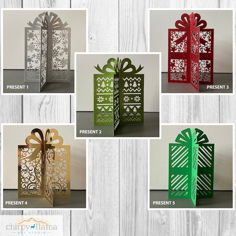 3D Christmas Present Bundle Christmas Present Centerpiece - Etsy
