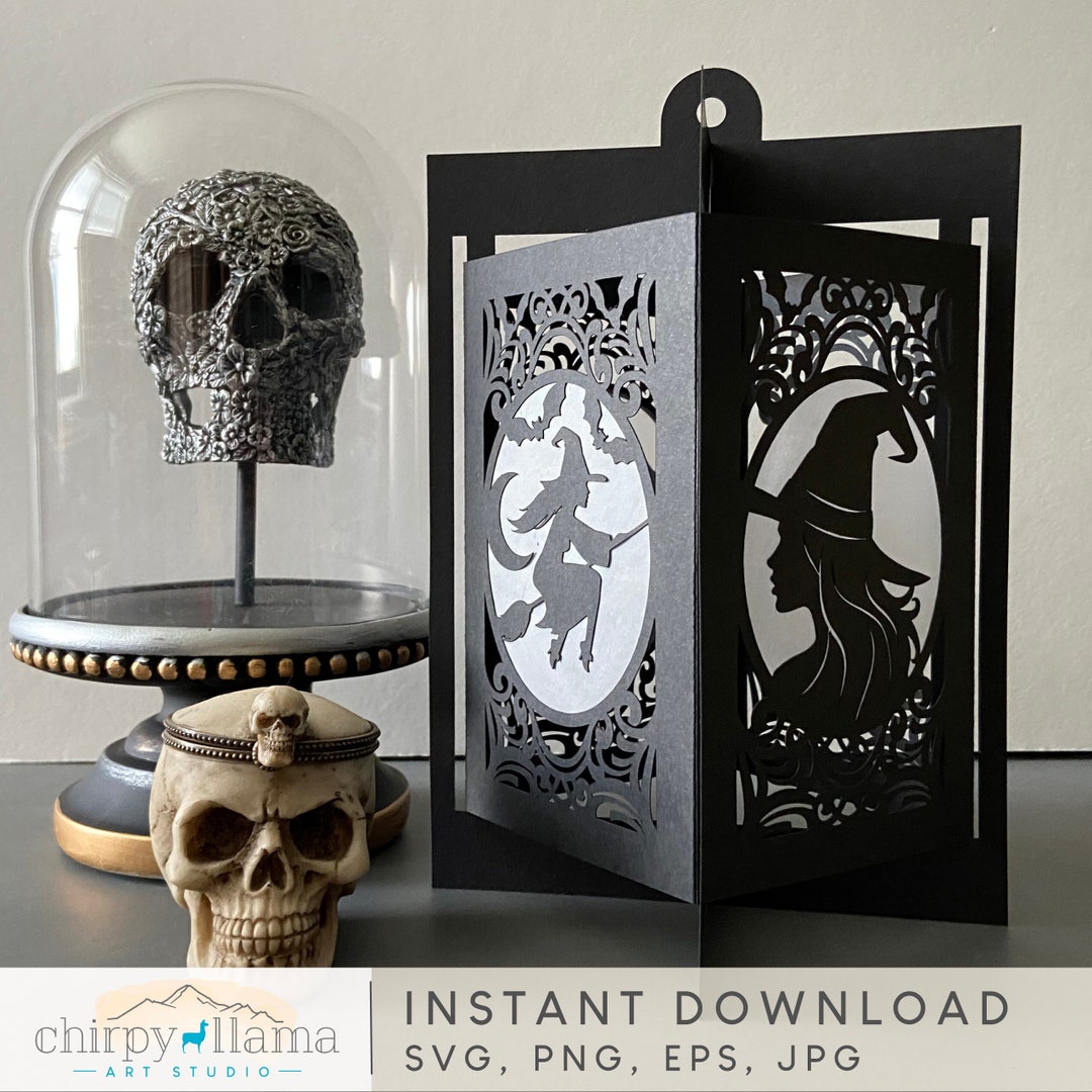 3D Halloween Hanging Witch Lantern, Halloween Hanging Centerpiece ...