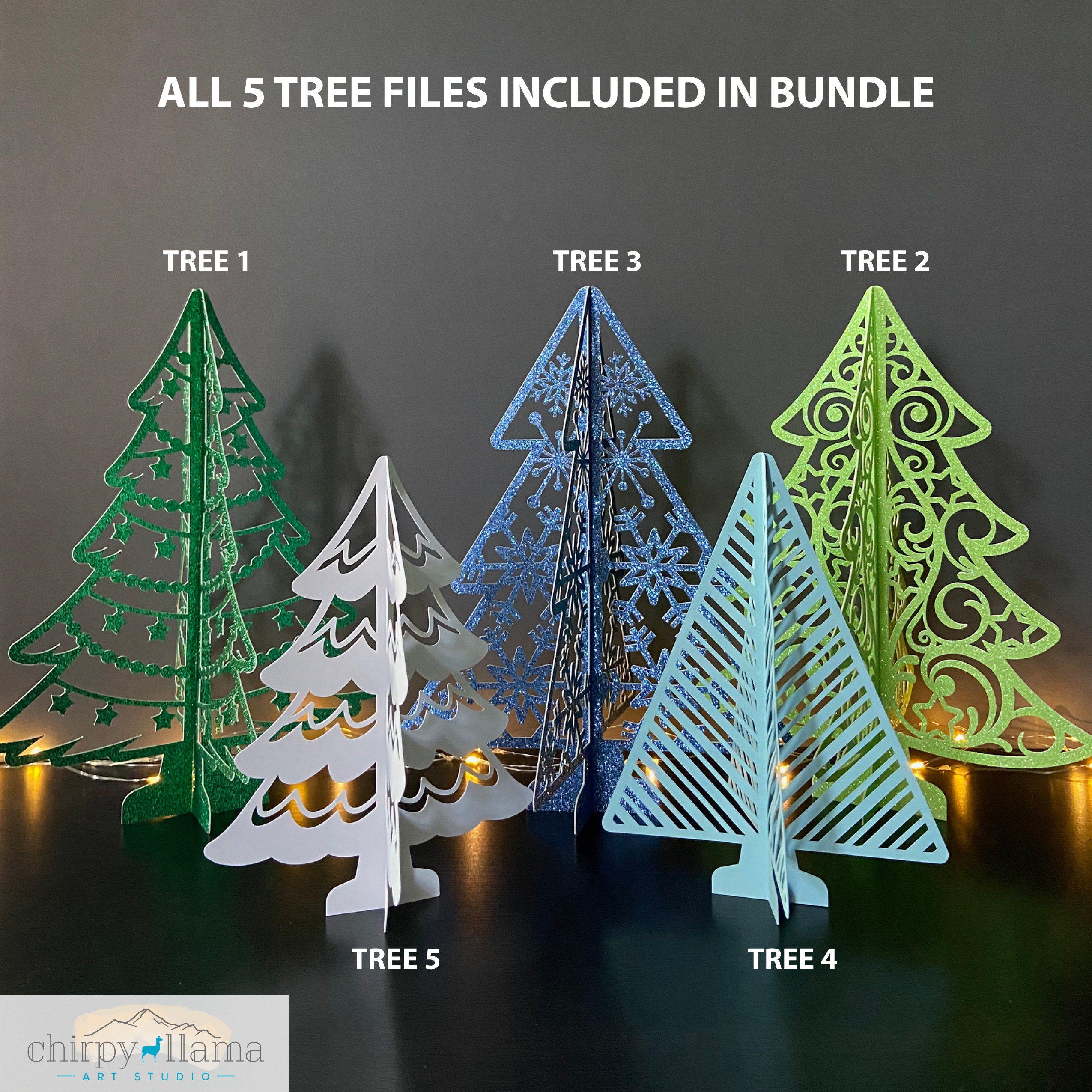 3D Christmas Tree Bundle Christmas Tree Centerpiece Decor - Etsy