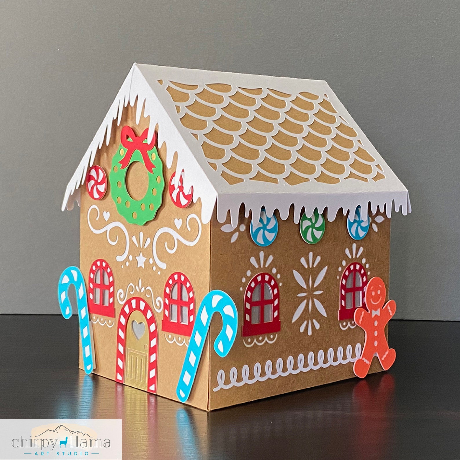 3D Gingerbread House merry Christmas Decor Winter Wonderland - Etsy
