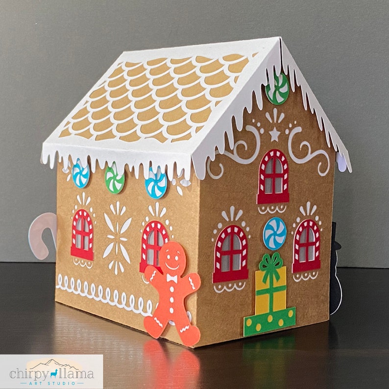 3D Gingerbread House merry Christmas Decor Winter Wonderland - Etsy