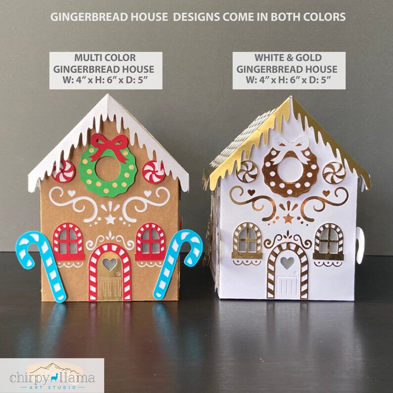 3D Gingerbread House merry Christmas Decor Winter Wonderland - Etsy